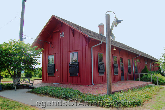 Legends of America Photo Prints | Greenwood County | Madison, KS - Depot